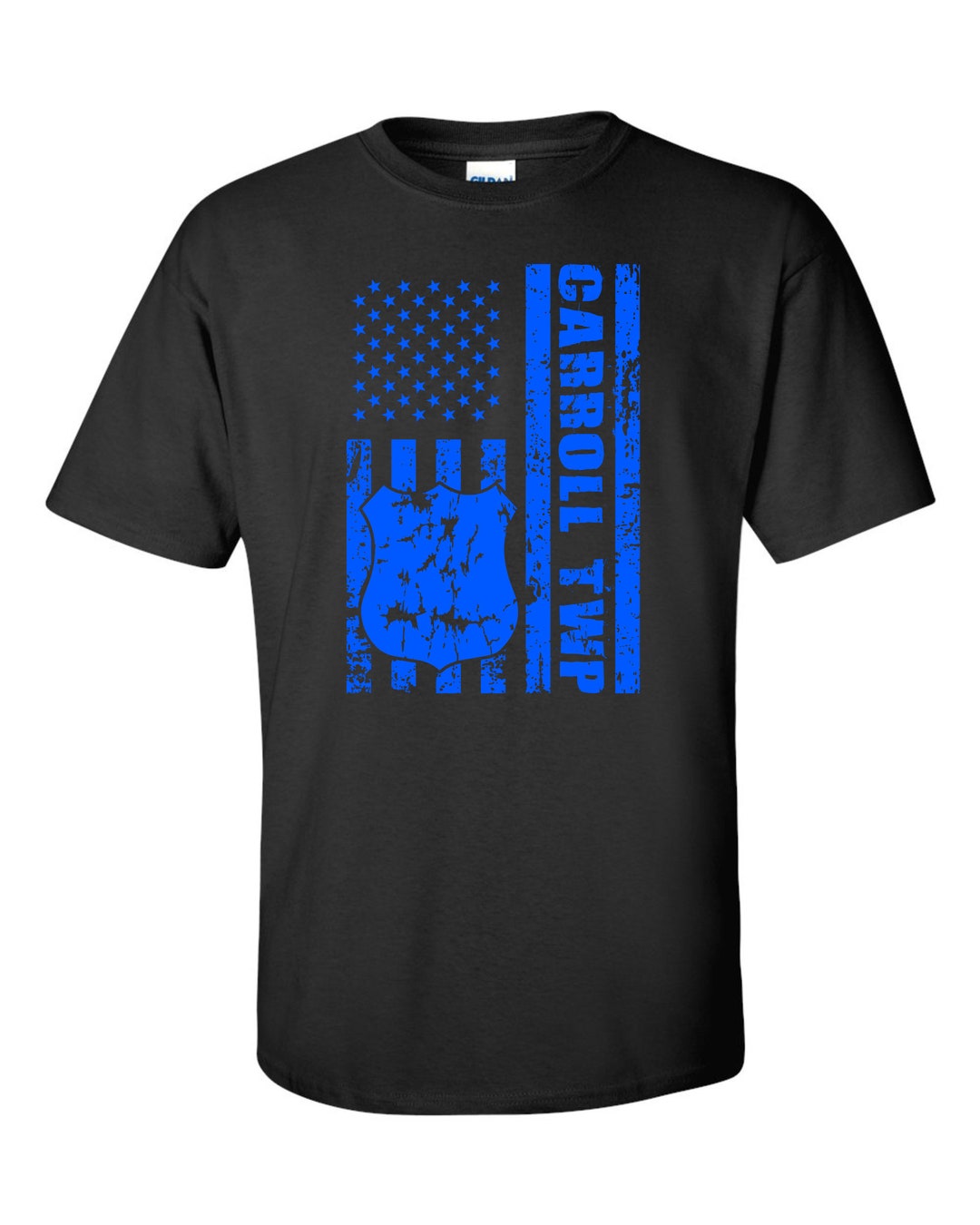 Custom Police T Shirt, Custom Police Department Tee, Leo Shirt, Blue ...