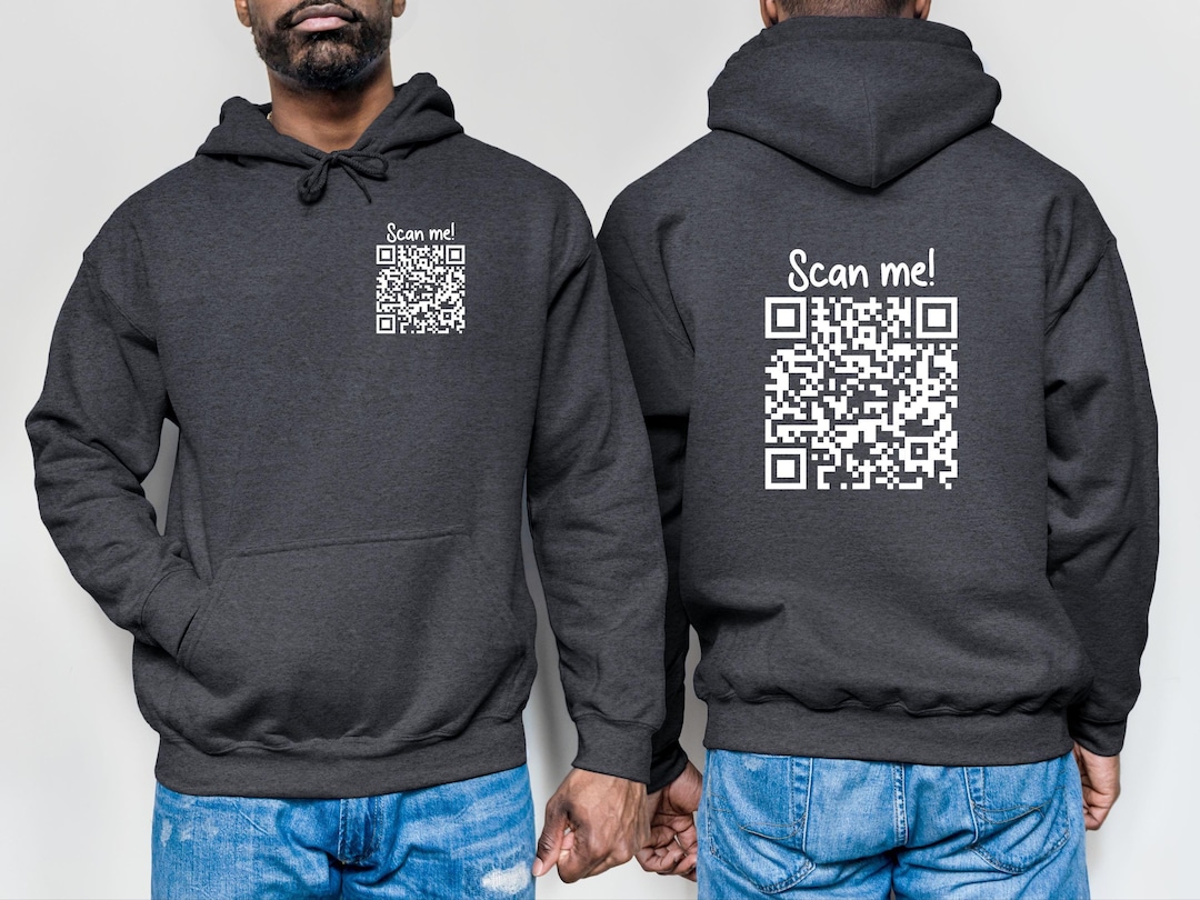 Fuck off QR Code Sweatshirt Hoodie, Fuck You QR Code Sweater, Hidden ...