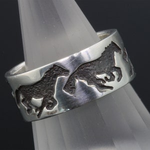 Handmade Sterling Silver Gallop Ring, Horse Lover, Equestrian Gift ...