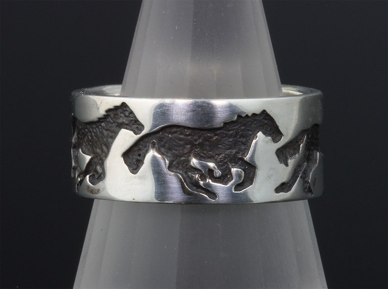 Handmade Sterling Silver Gallop Ring Horse Lover Equestrian - Etsy