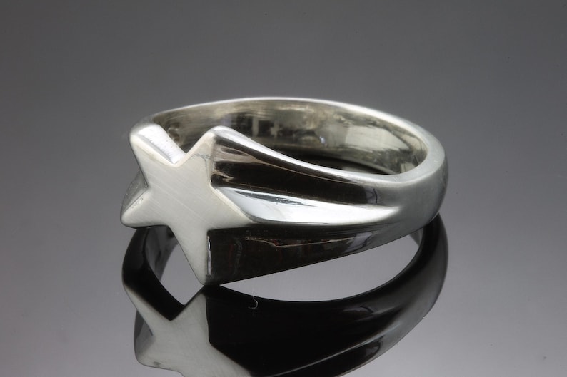 Our Handmade Shooting Star Ring, Sterling Silver Celestial Jewelry, - Etsy