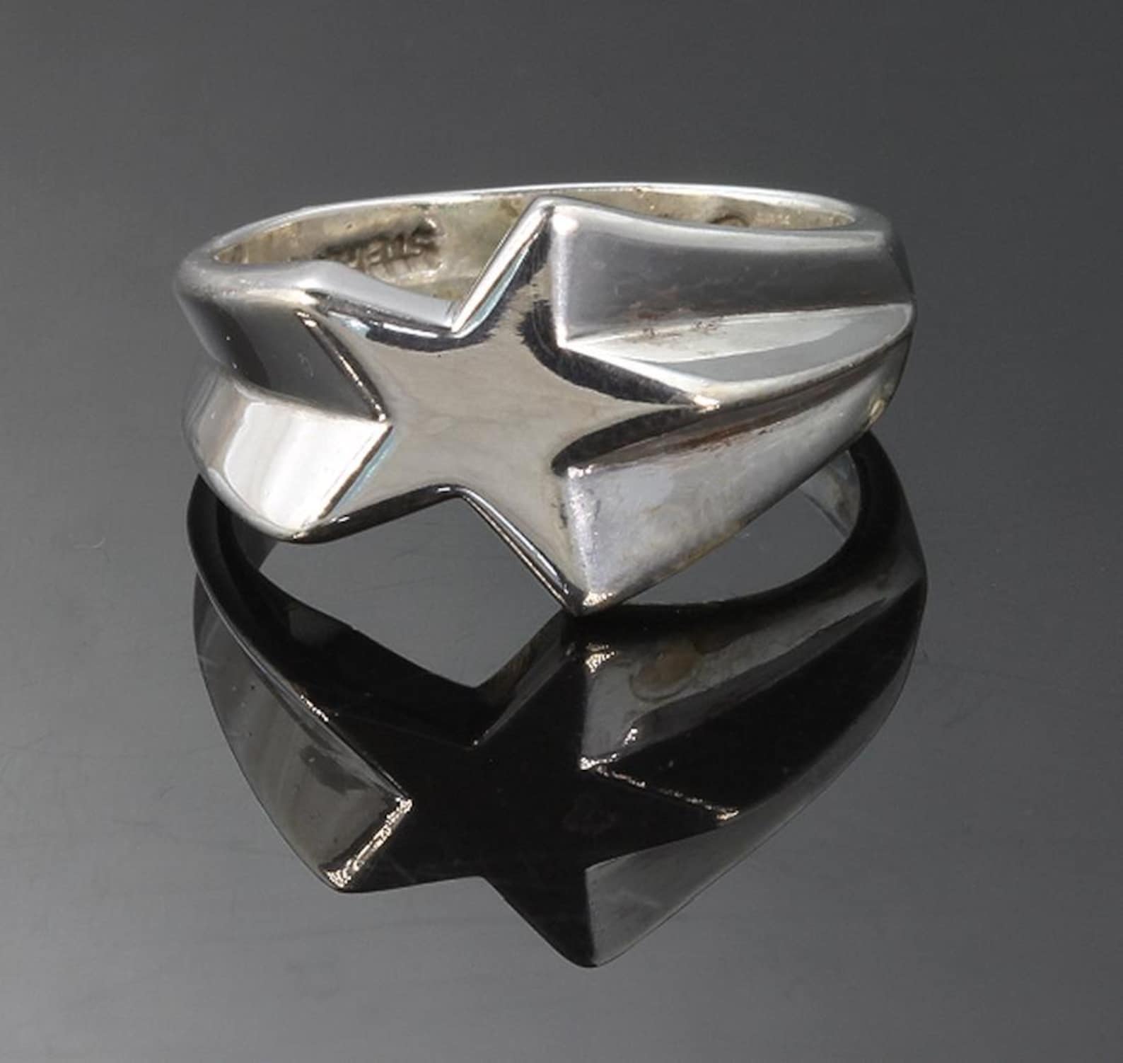 Our Handmade Shooting Star Ring, Sterling Silver Celestial Jewelry, - Etsy