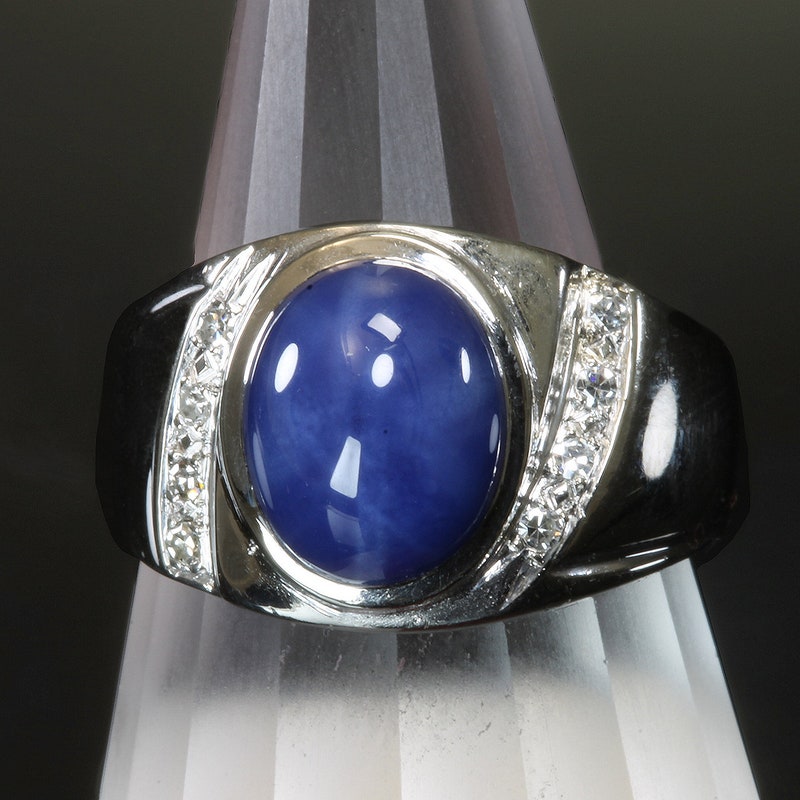 Mens Star Sapphire Ring - Etsy