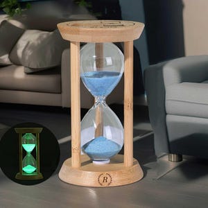 Personalized Luminous Hourglass, Custom Fluorescent Hourglass, Engraved ...