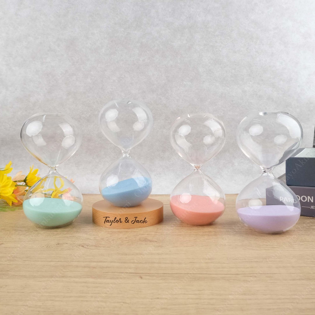 Personalized Custom Engraved Hourglass,colorful Waterdrop Hourglass,45 ...