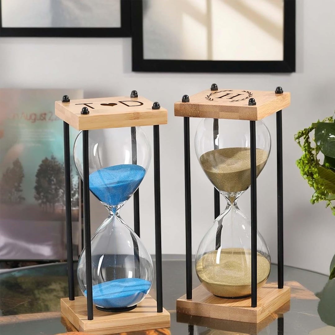 Customizable Hourglass Timer Set , Creative 30-minute and 60-minute ...