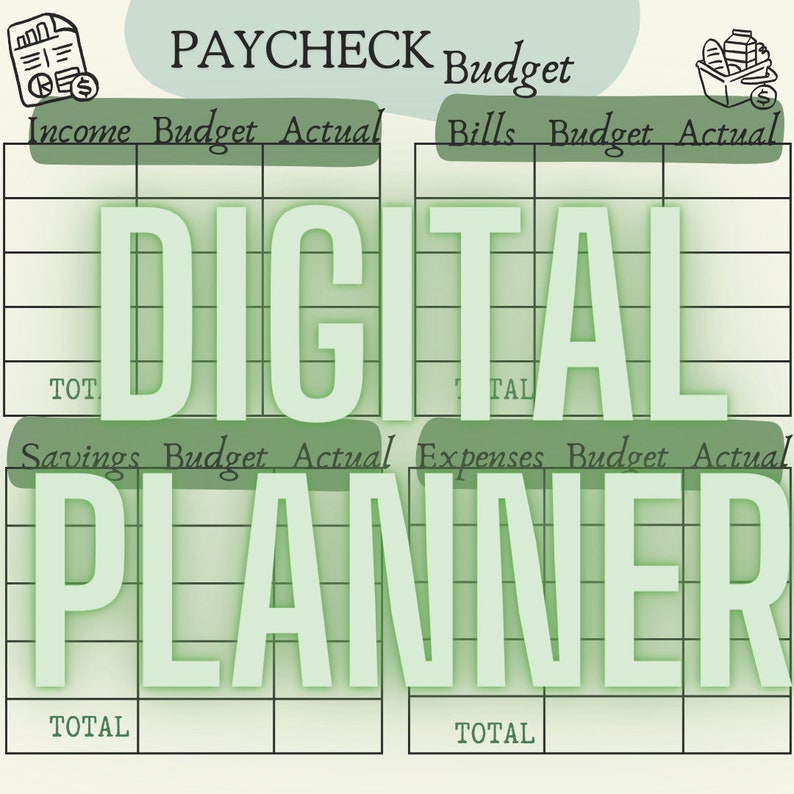 Digital Budget Planner - Etsy