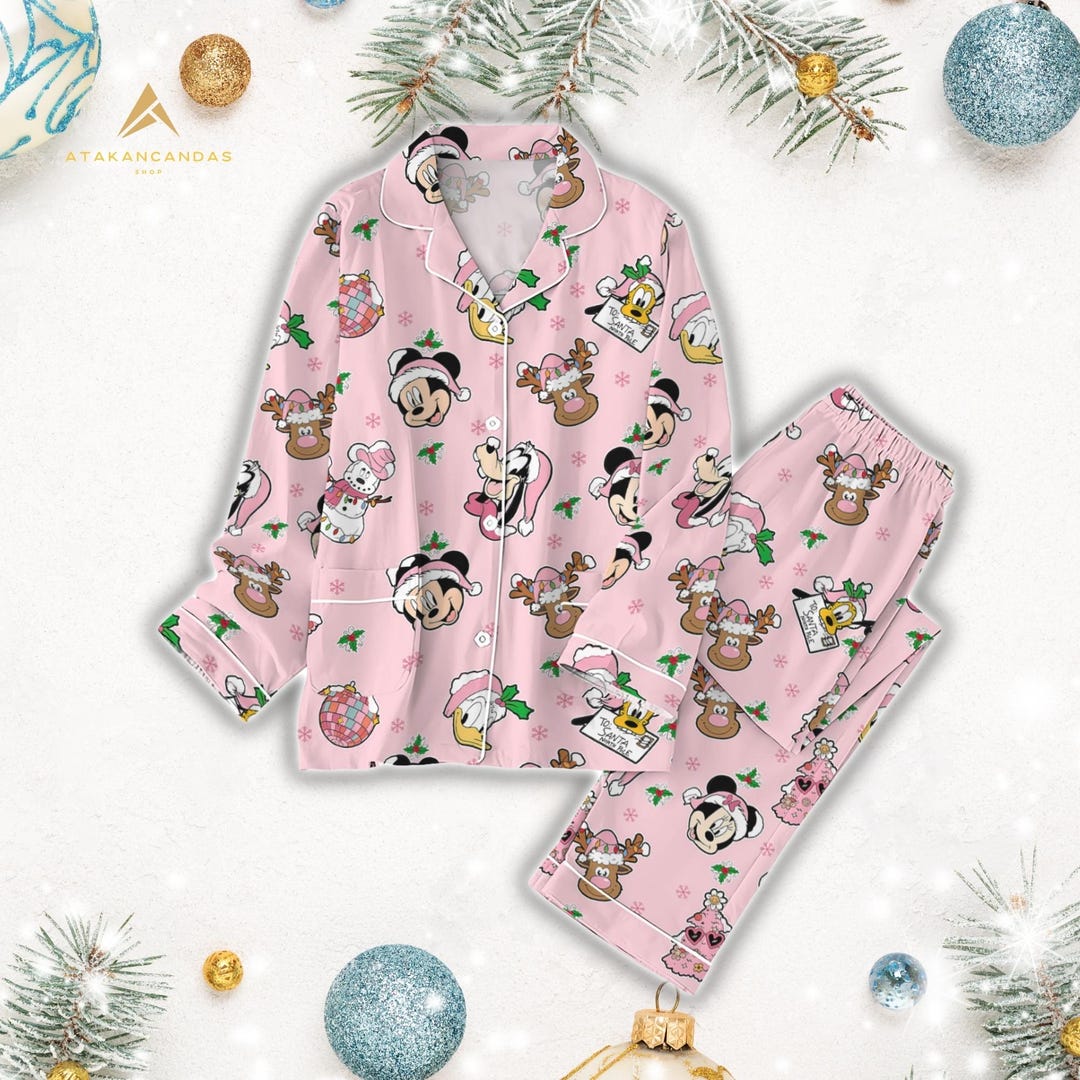 Disney Christmas Pajamas Set, Mickey Holiday Pajamas, Donald Pajamas ...