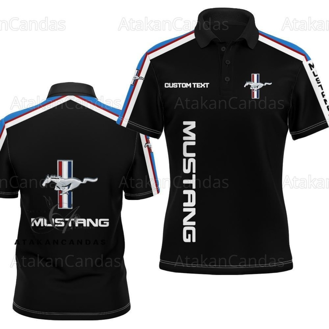 Ford Mustang Polo Shirt, Ford Mustang Shirt, Car Lover Shirt, Mustang ...