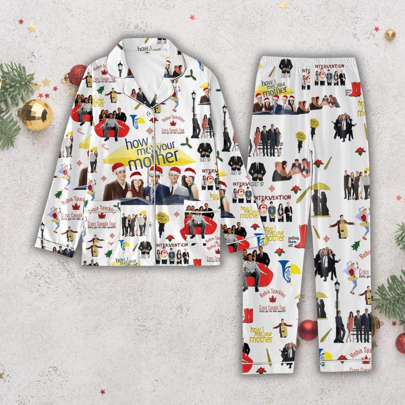 How I Met Your Mother Pajamas Set, Himym Movie Pajamas, Himym Robin ...