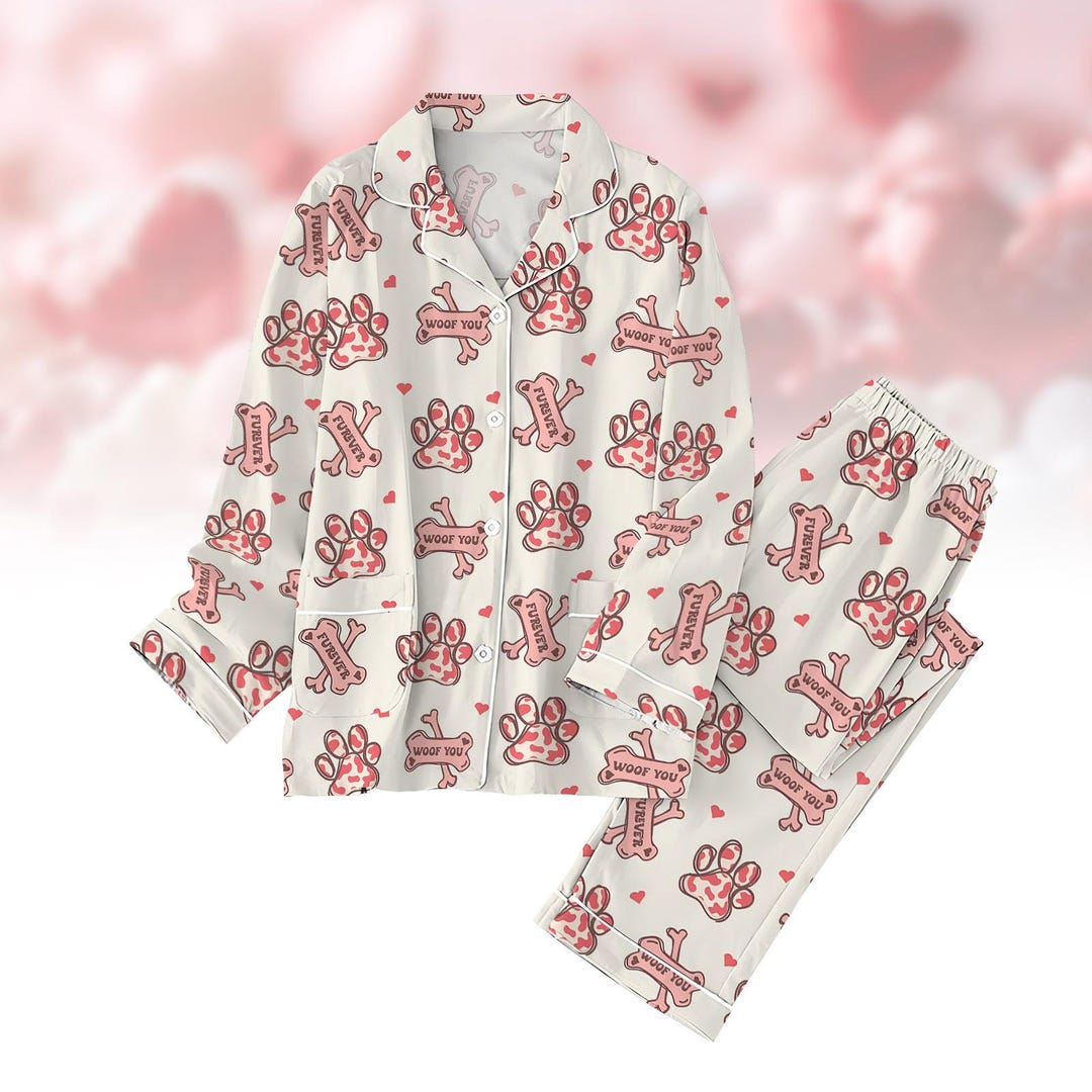 Xoxo Highland Cow Pajamas Set, Pink Highland Cow Pajamas Family ...