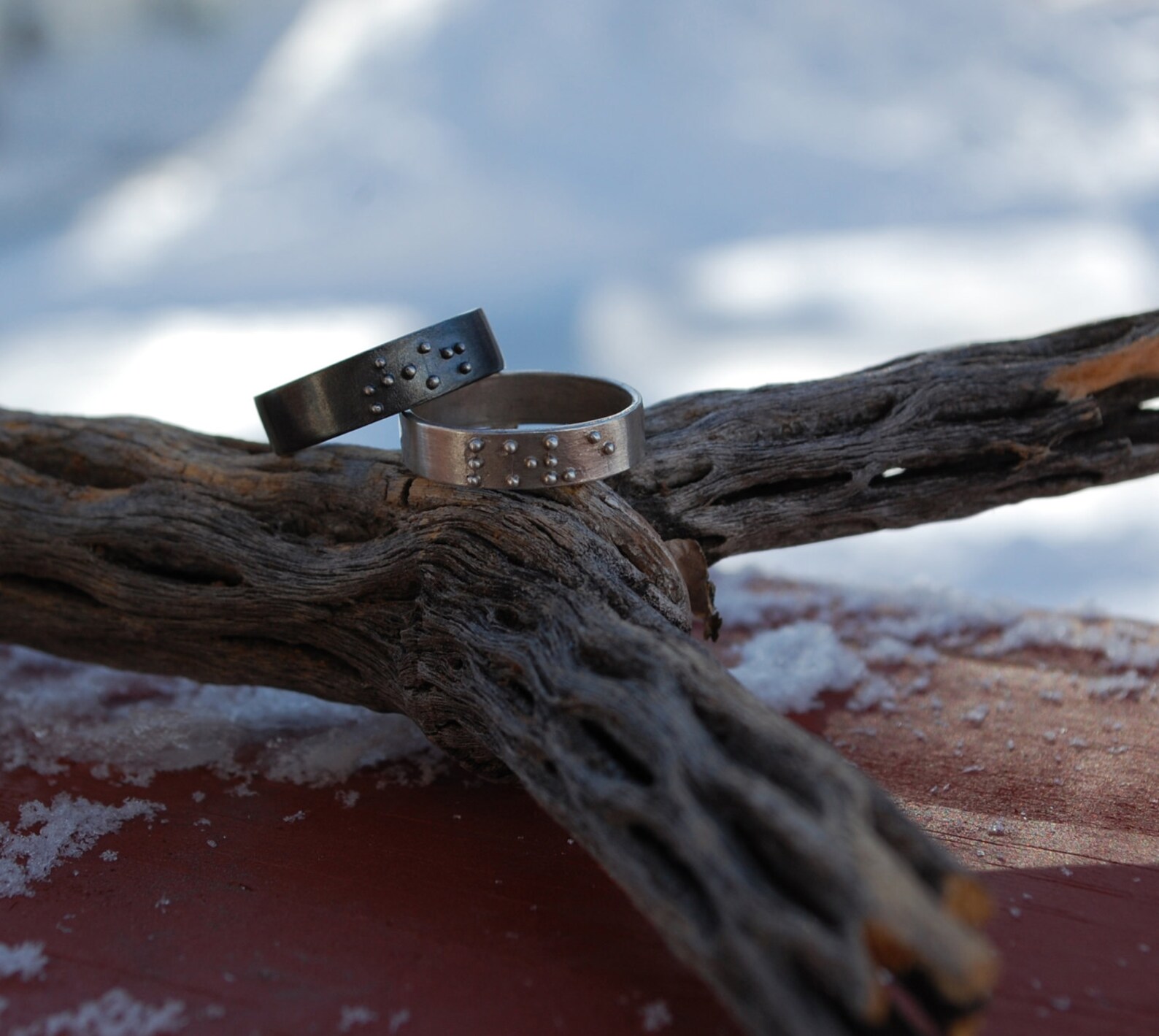 5mm Love Braille Commitment Sterling Silver Ring Oxidized - Etsy