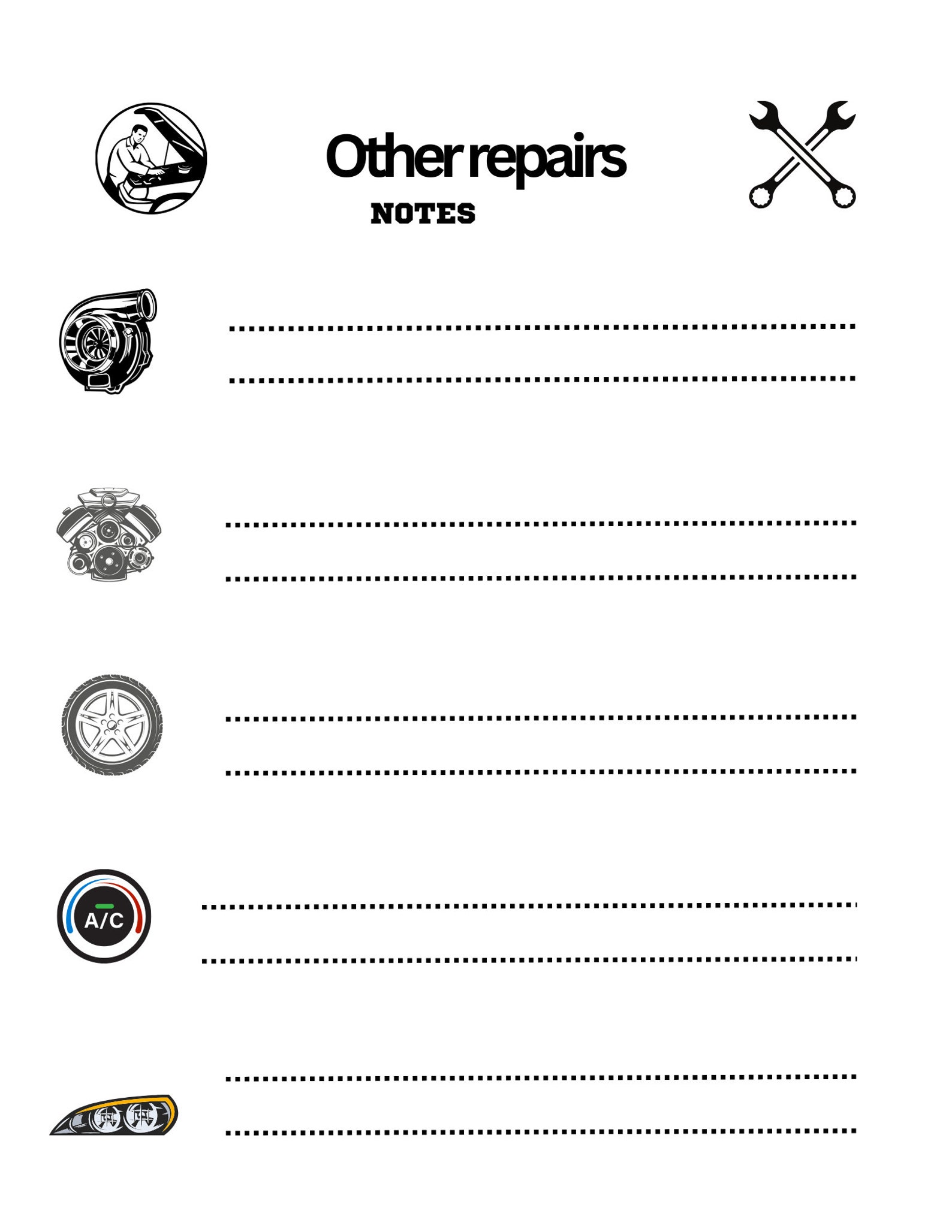 Vehicle SERVICE BOOK - Etsy