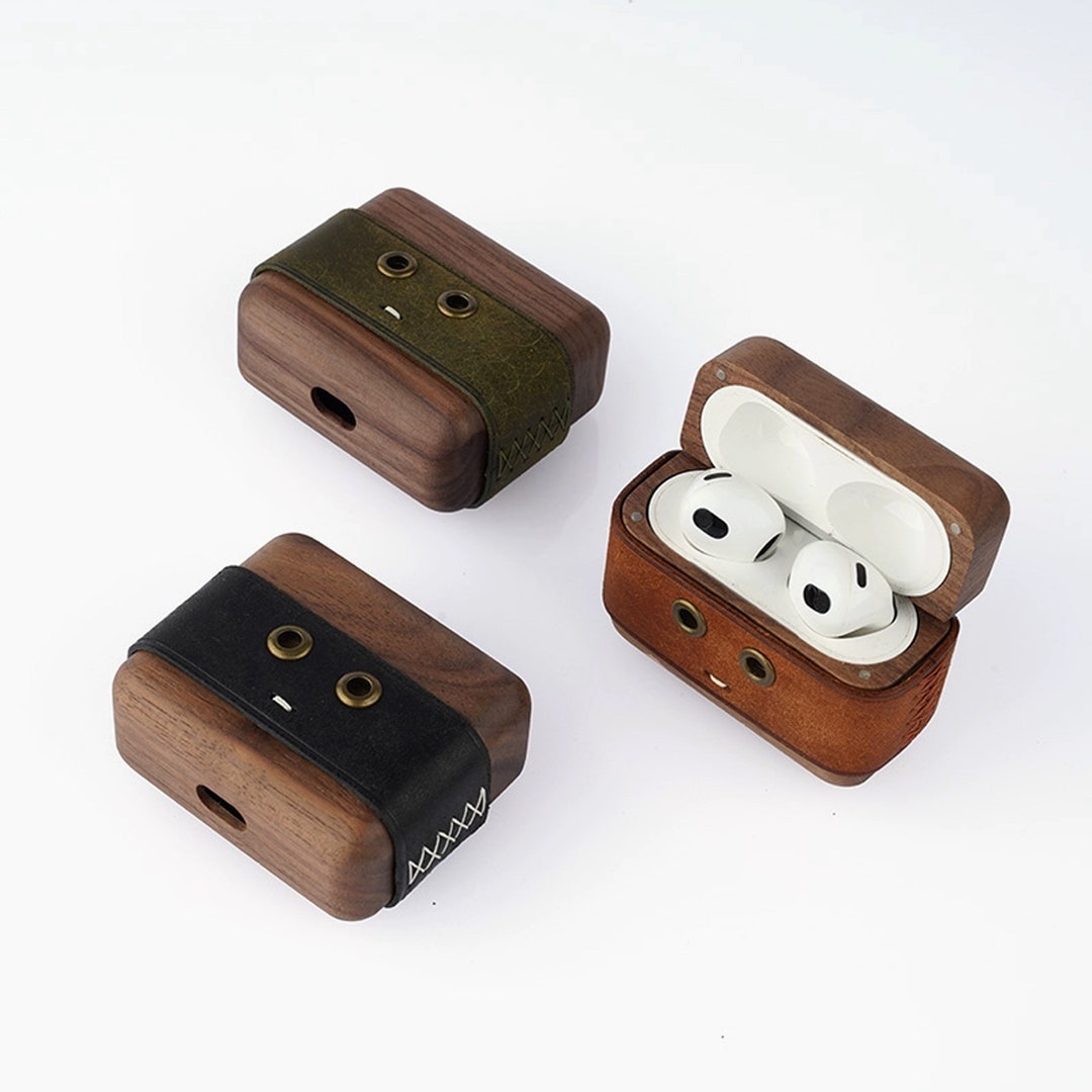 Personalized Leather Airpods Pro Earphone Case, Custom Airpods Case ...