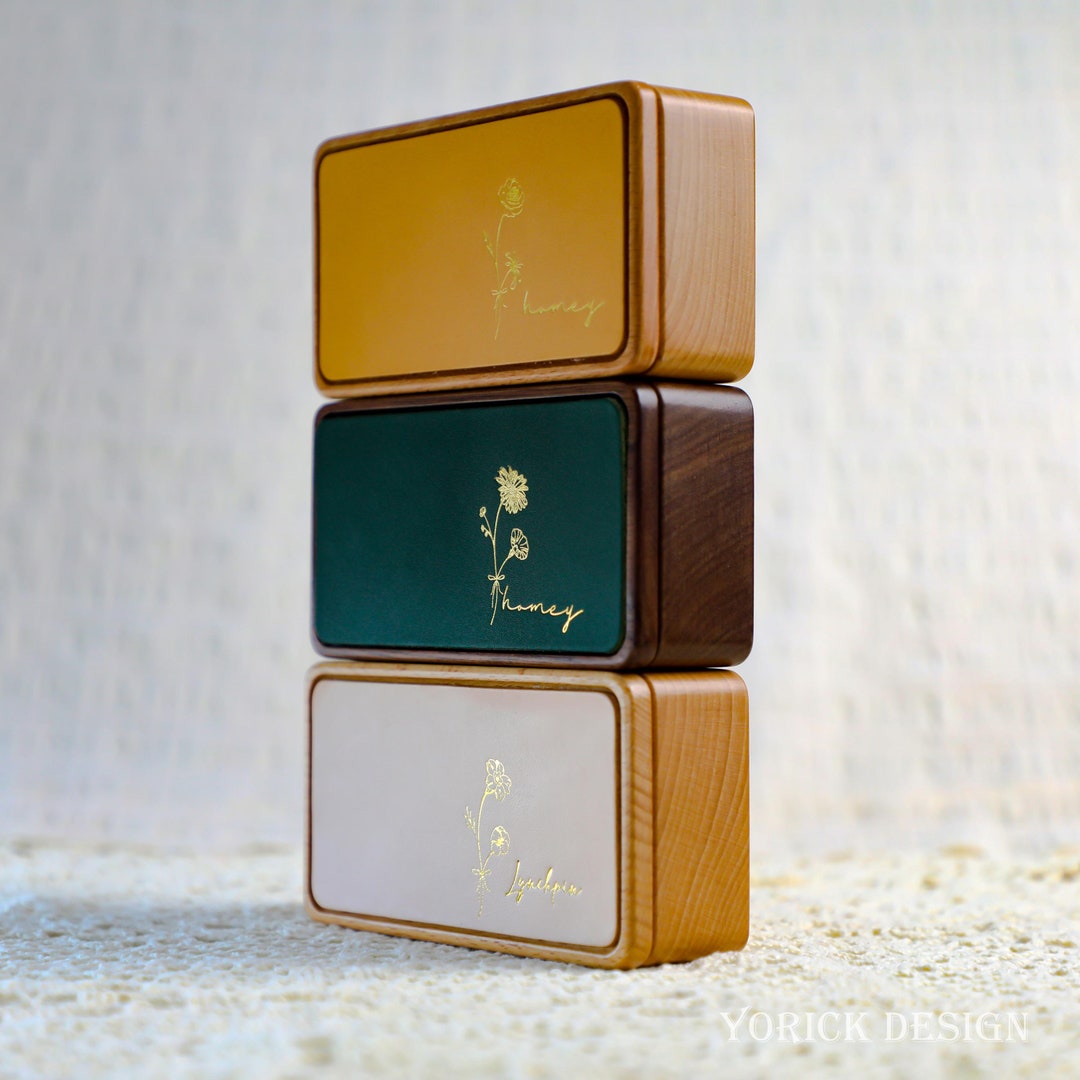 Gold-plated Engraved Jewelry Boxes, Wooden Leather Jewelry Boxes ...