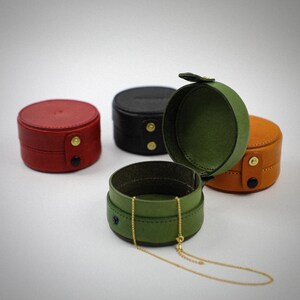 Personalized Leather Jewelry Box, Travel Jewelry Box, Handmade ...