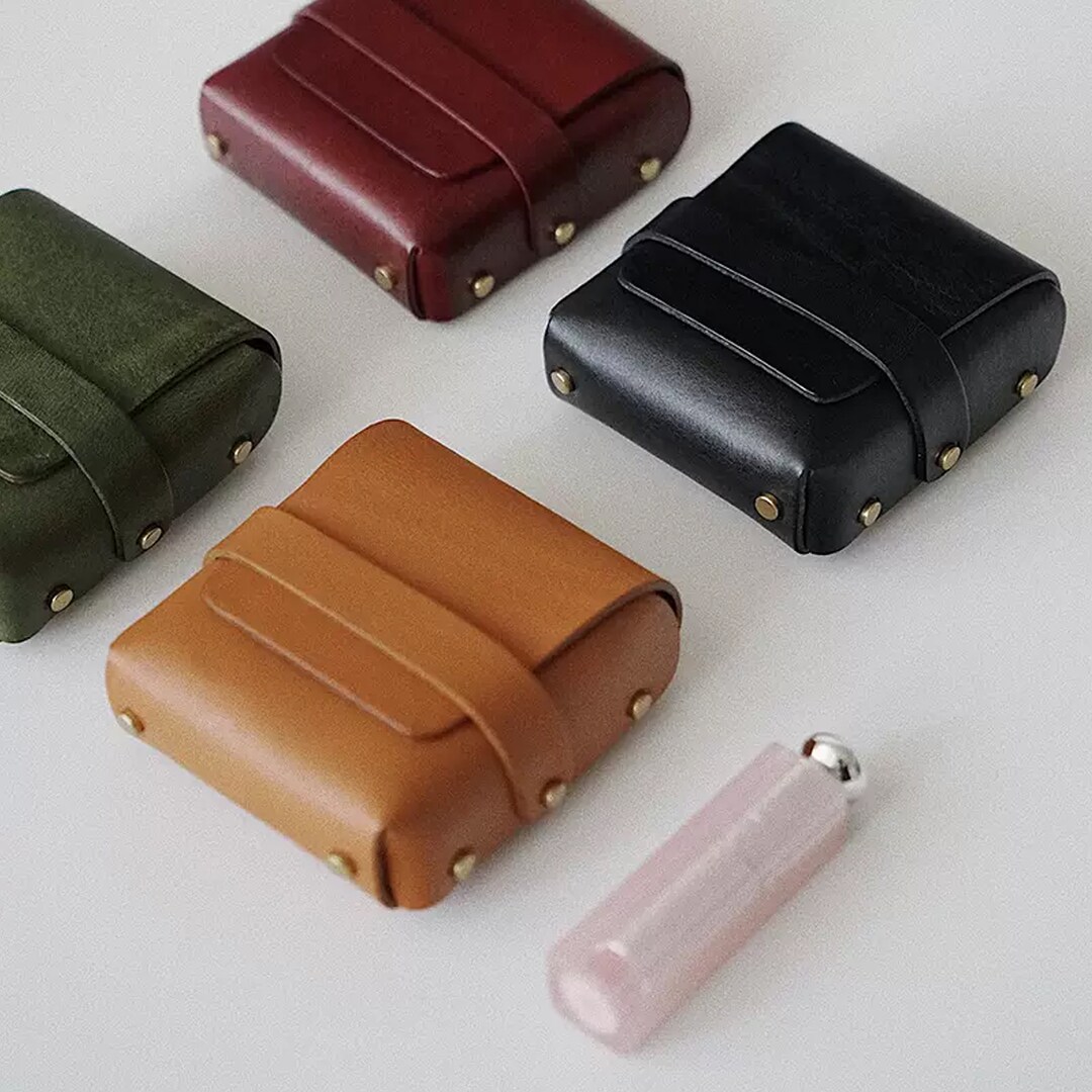 Personalized Makeup Bag, Mini Storage Bag, Coin Purse, Vintage, Leather ...