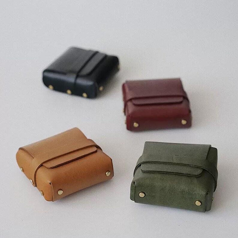 Personalized Makeup Bag, Mini Storage Bag, Coin Purse, Vintage, Leather ...