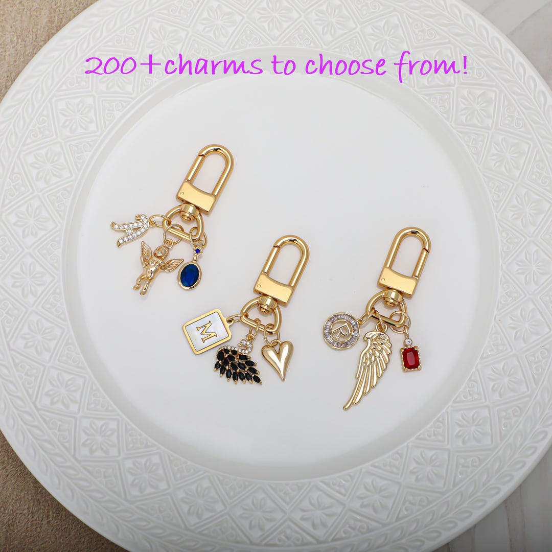 Initial Charms, Wallet Charms, Birthstone Charms, Keychain Charms ...