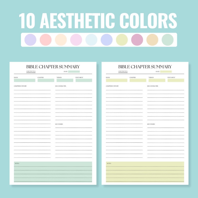 Bible Chapter Summary, Bible Chapter Study, Bible Printable Template ...