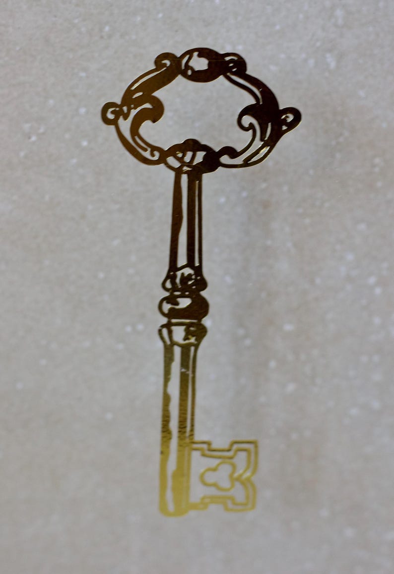 Skeleton Key Vinyl Sticker | CUSTOM Colors Available - Etsy