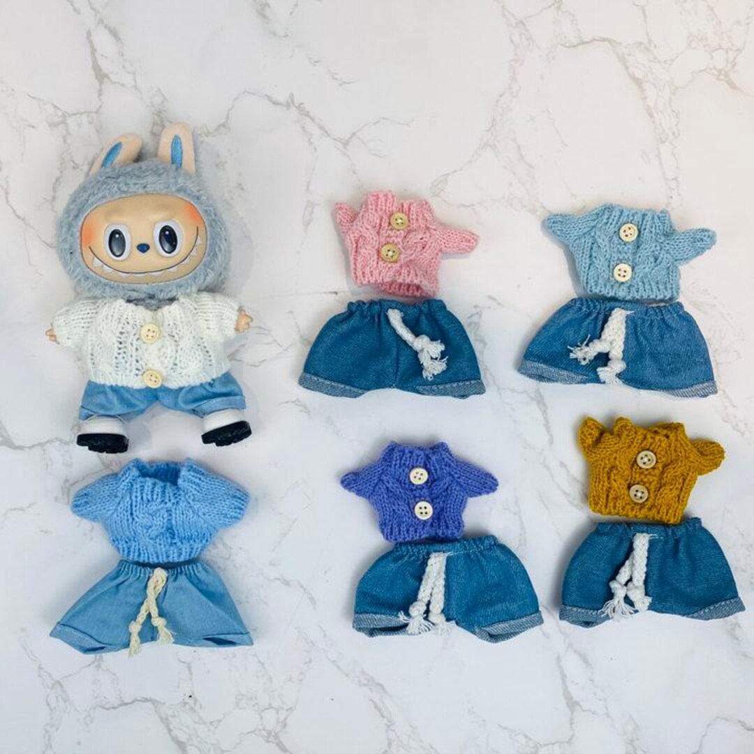 Lalulu Clothes Are Suitable for 17cm Dolls Solid Color Sweater Set No ...