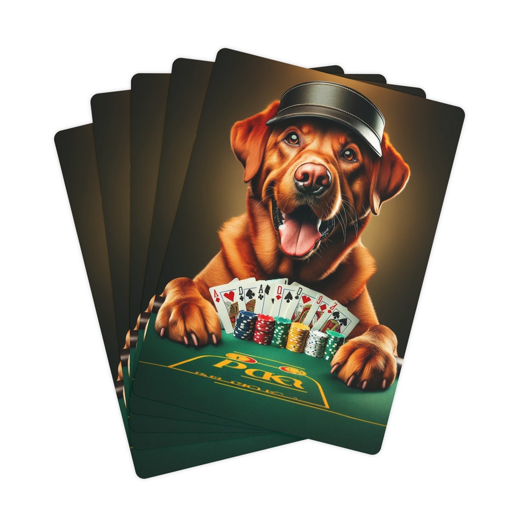 Labrador Playing Cards | Dog Playing Cards | Labrador Gifts | Poker ...