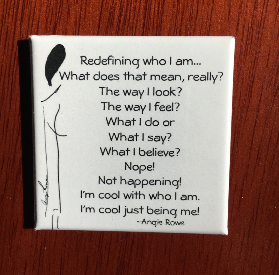 Redefining Who I Am Positive Poetry Magnet Staying True to - Etsy