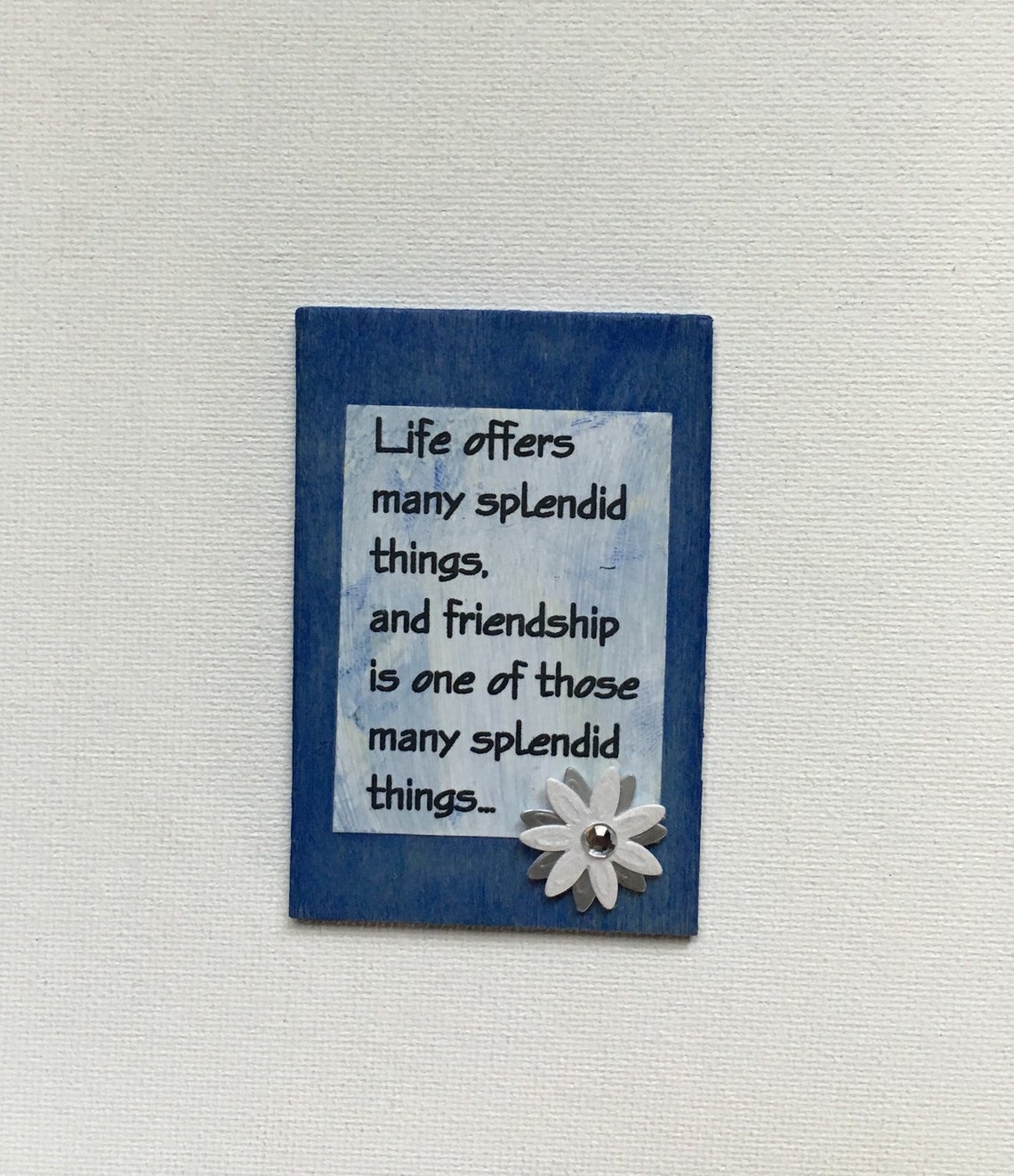 Handmade Wooden Friendship Magnet - Etsy Sweden