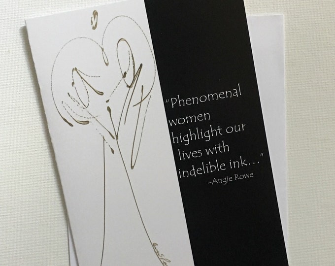 Phenomenal Women Inspirational Quote Blank Art Greeting Note Card - Etsy