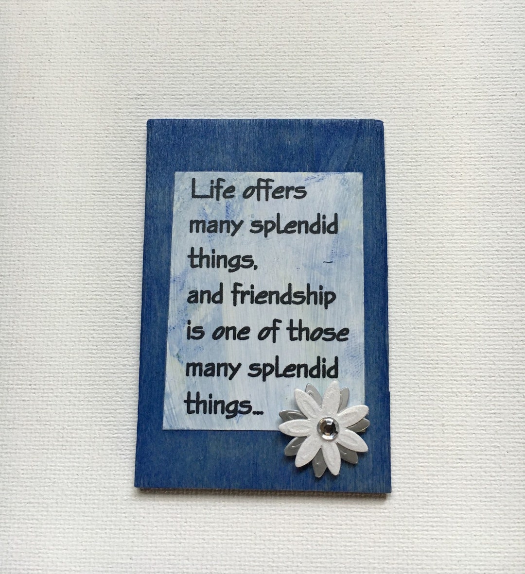 Handmade Wooden Friendship Magnet - Etsy Sweden