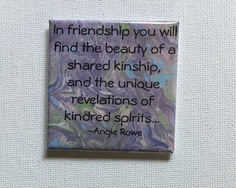Square Friendship Magnet - Etsy