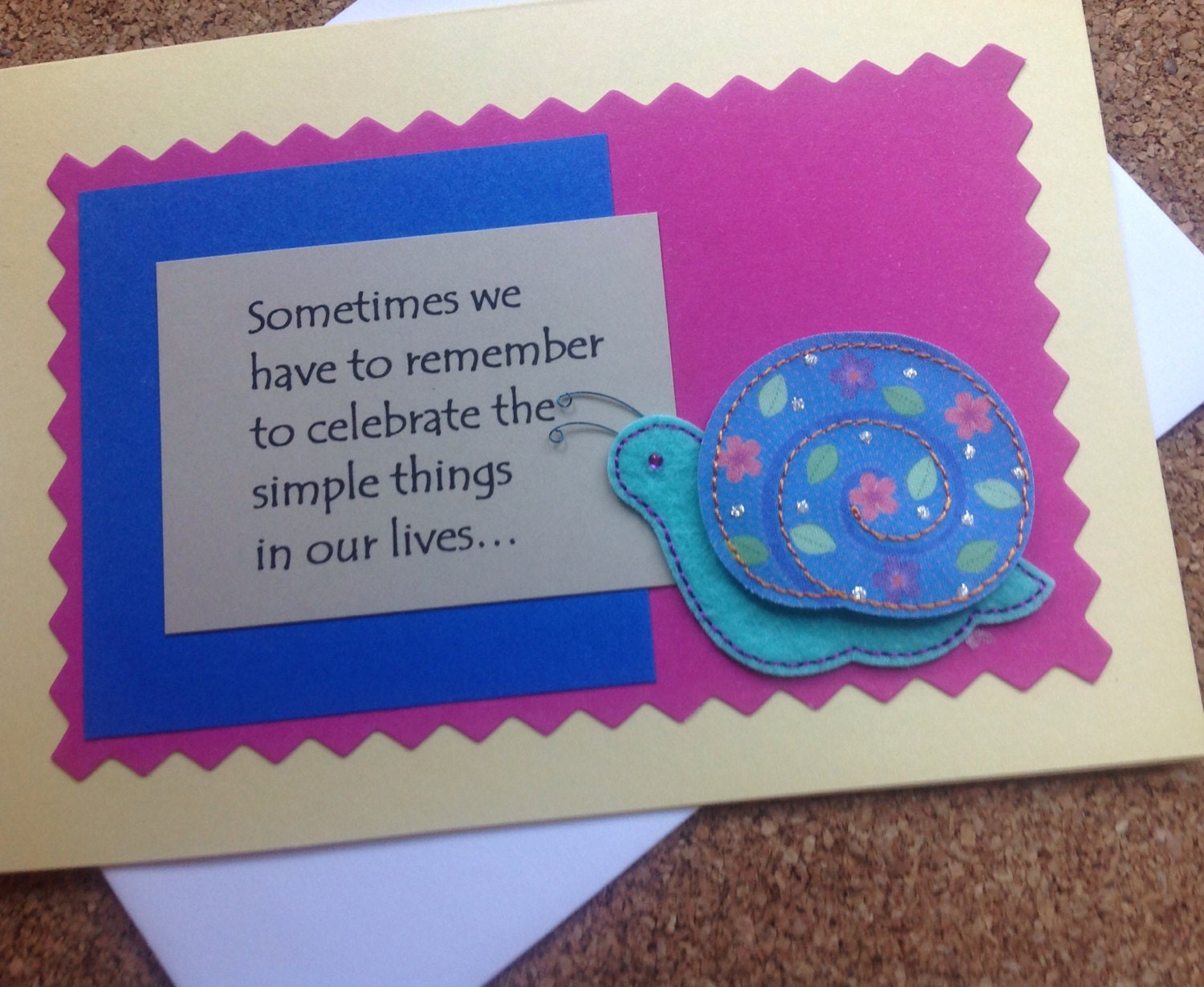 Simple Things in Life Blank Handmade Note Card - Etsy