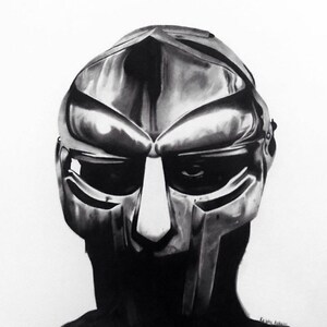 MF DOOM Realism Drawing Framed Original - Etsy