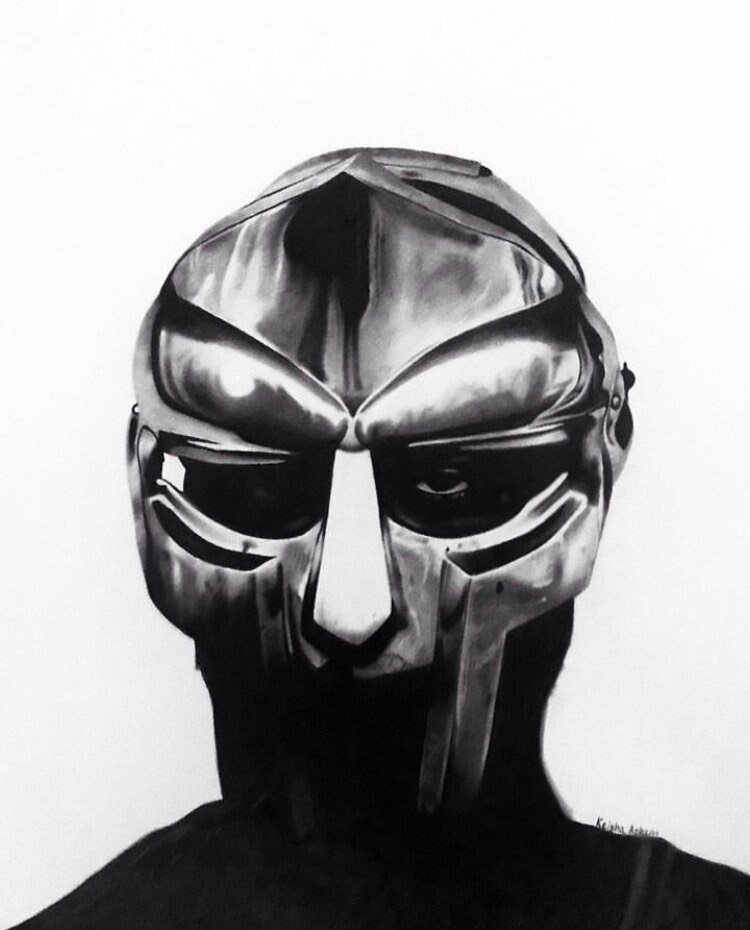 MF DOOM Realism Drawing Framed Original - Etsy
