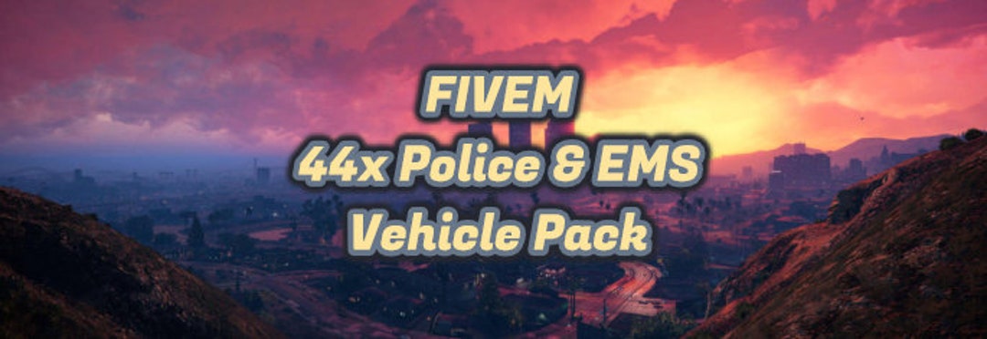 Fivem 44x Police & EMS Car Vehicle Pack Fivem Optimized Highquality GTA ...