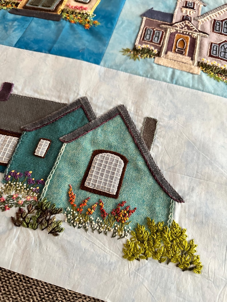 The Historic Village - Garden Cottage Applique Block of the Month PDF ...