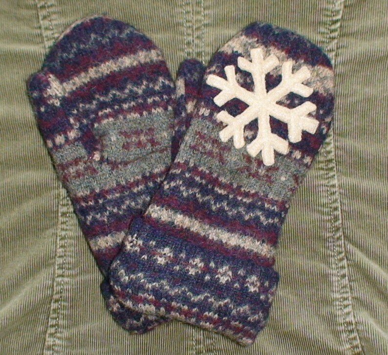 PDF Sewing Pattern: Snowflake Sweater Mittens - Etsy