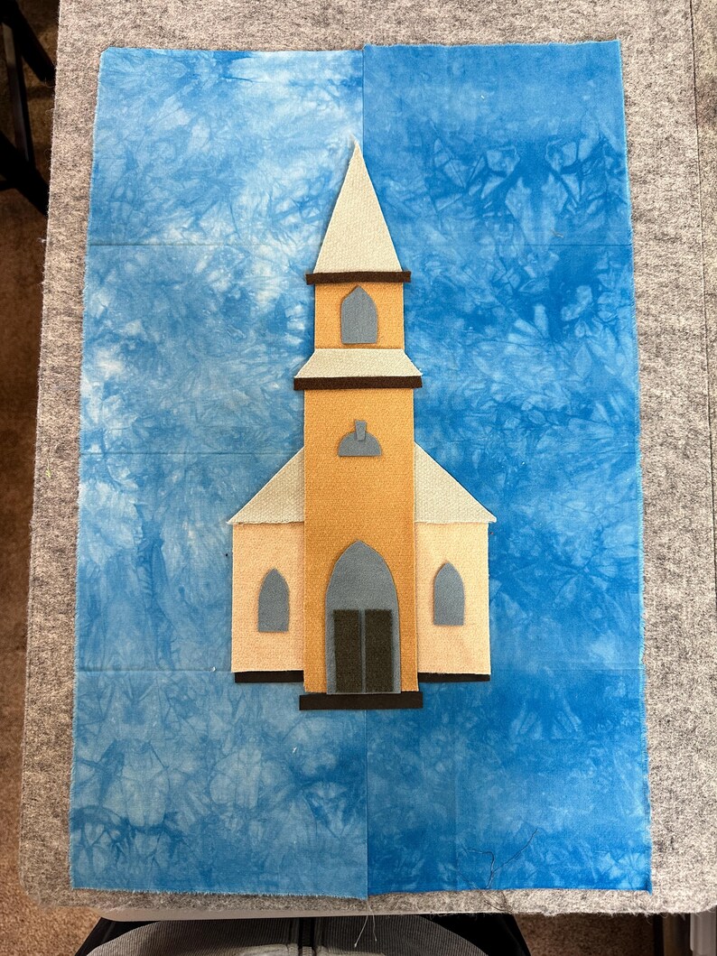 The Historic Village - Prairie Church Wool Applique Block of the Month ...