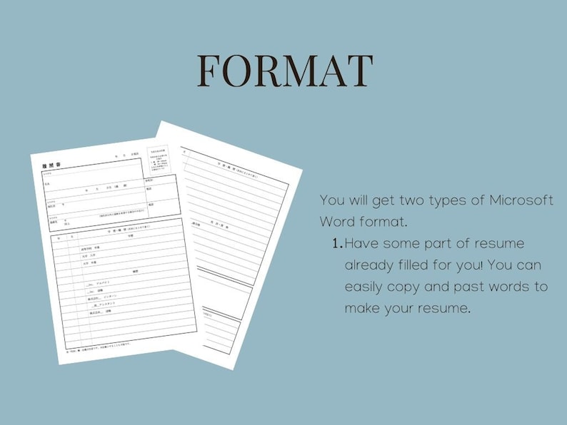 Japanese Resume Format & Guide, Japanese Resume Template, Japanese CV ...