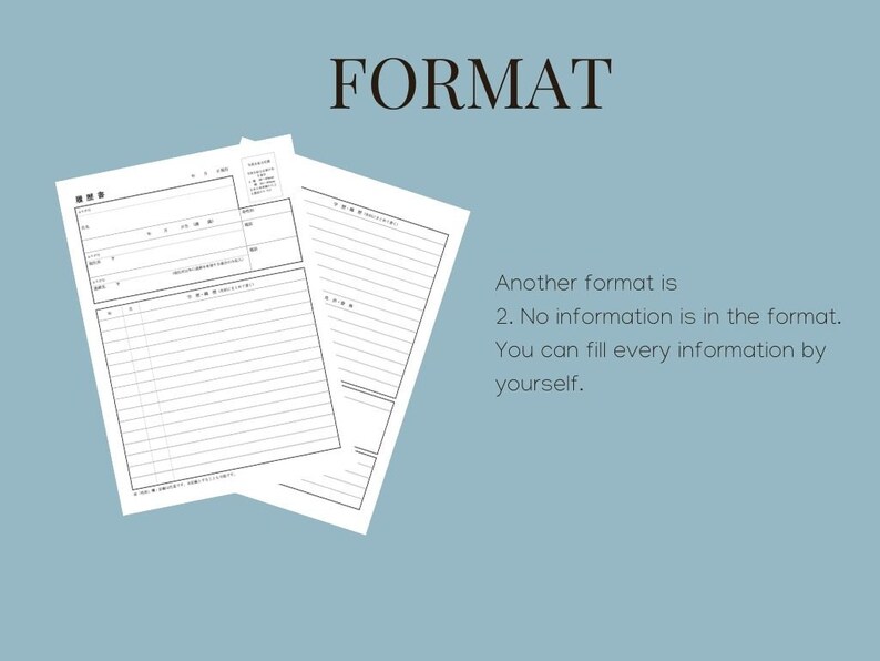 Japanese Resume Format & Guide, Japanese Resume Template, Japanese CV ...