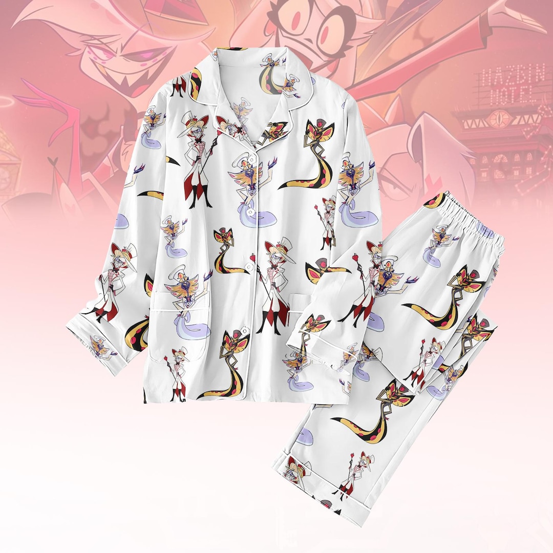 Hazbin Hotel Lucifer Pajamas Set, Hazbin Hotel Pajamas, Angel Dust ...