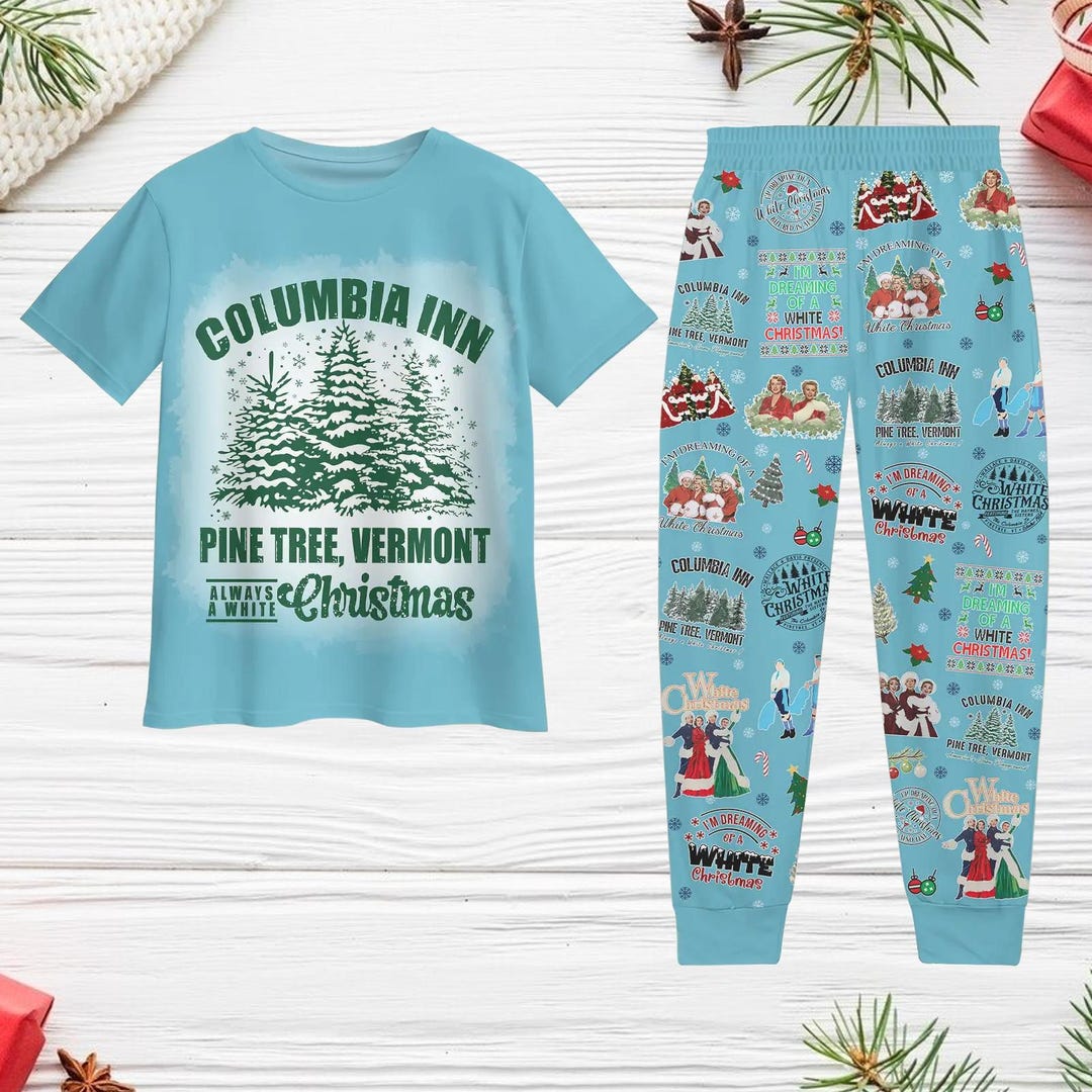 White Christmas Pajamas, Haynes Sisters Shirt, Columbia Inn Pajamas Set ...