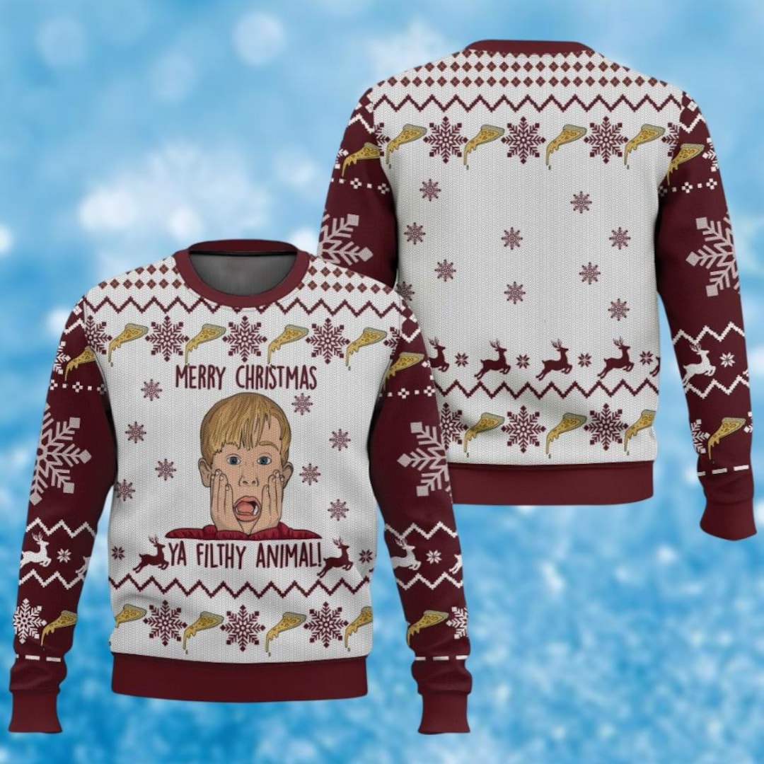 Home Alone Ugly Sweater, Home Alone Movie Xmas Sweater, Kevin ...