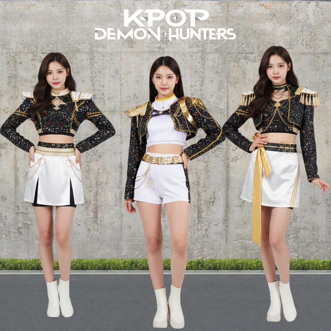 Kpop Demon Hunters Huntrix Costume Set, Huntrix Cosplay Costume Women ...