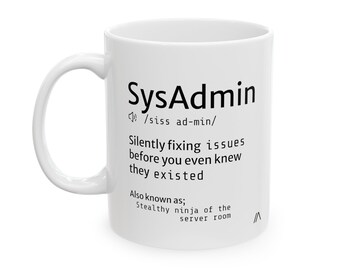 Tech Support Definition Mug, Helpdesk Coffee Mug, Sysadmin Coffee Mug ...