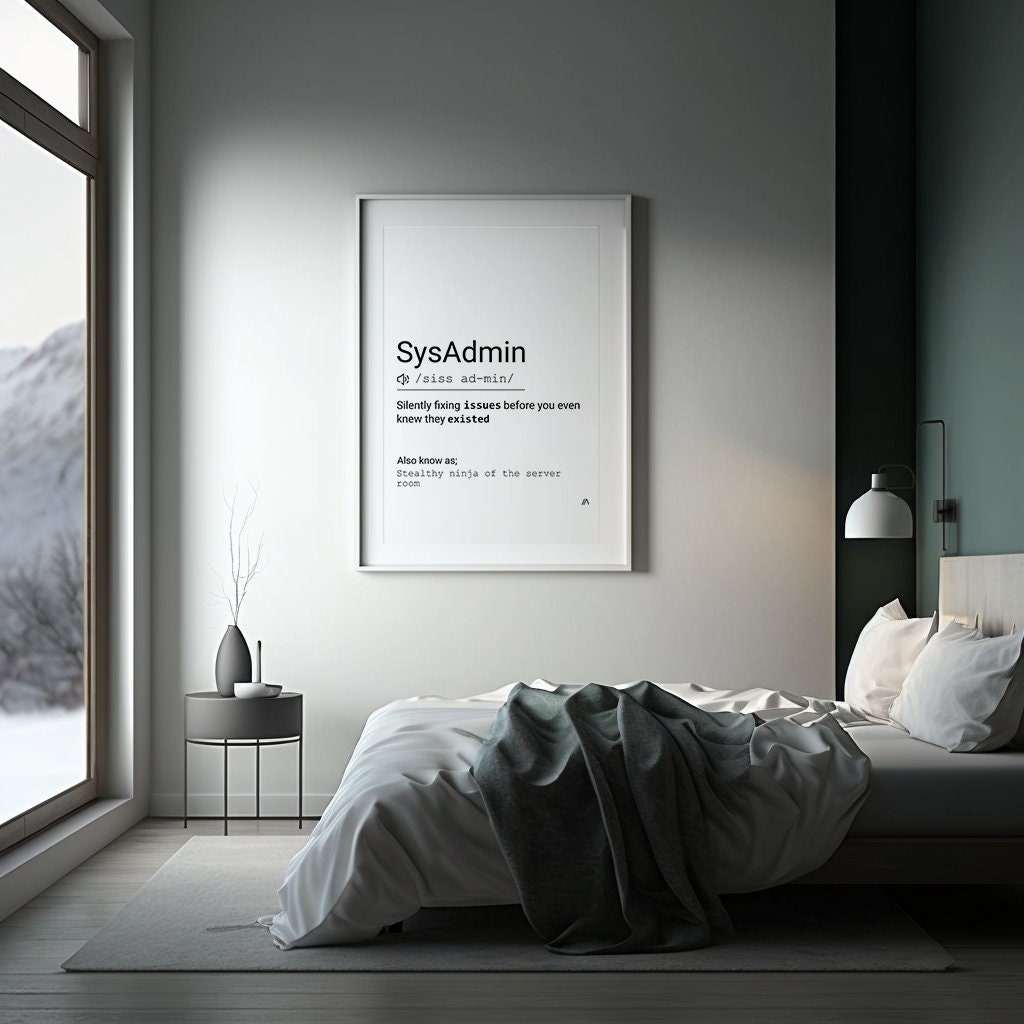 Sysadmin Poster, Tech Support Poster, Helpdesk Poster, Sysadmin Gift ...