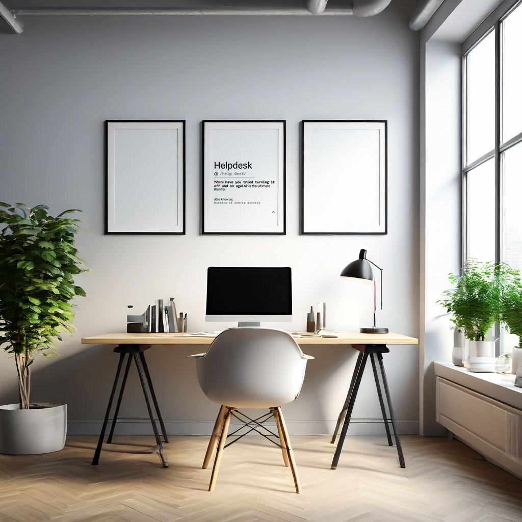 Helpdesk Poster, Tech Support Poster, Sysadmin Gift, Tech Support Gift ...