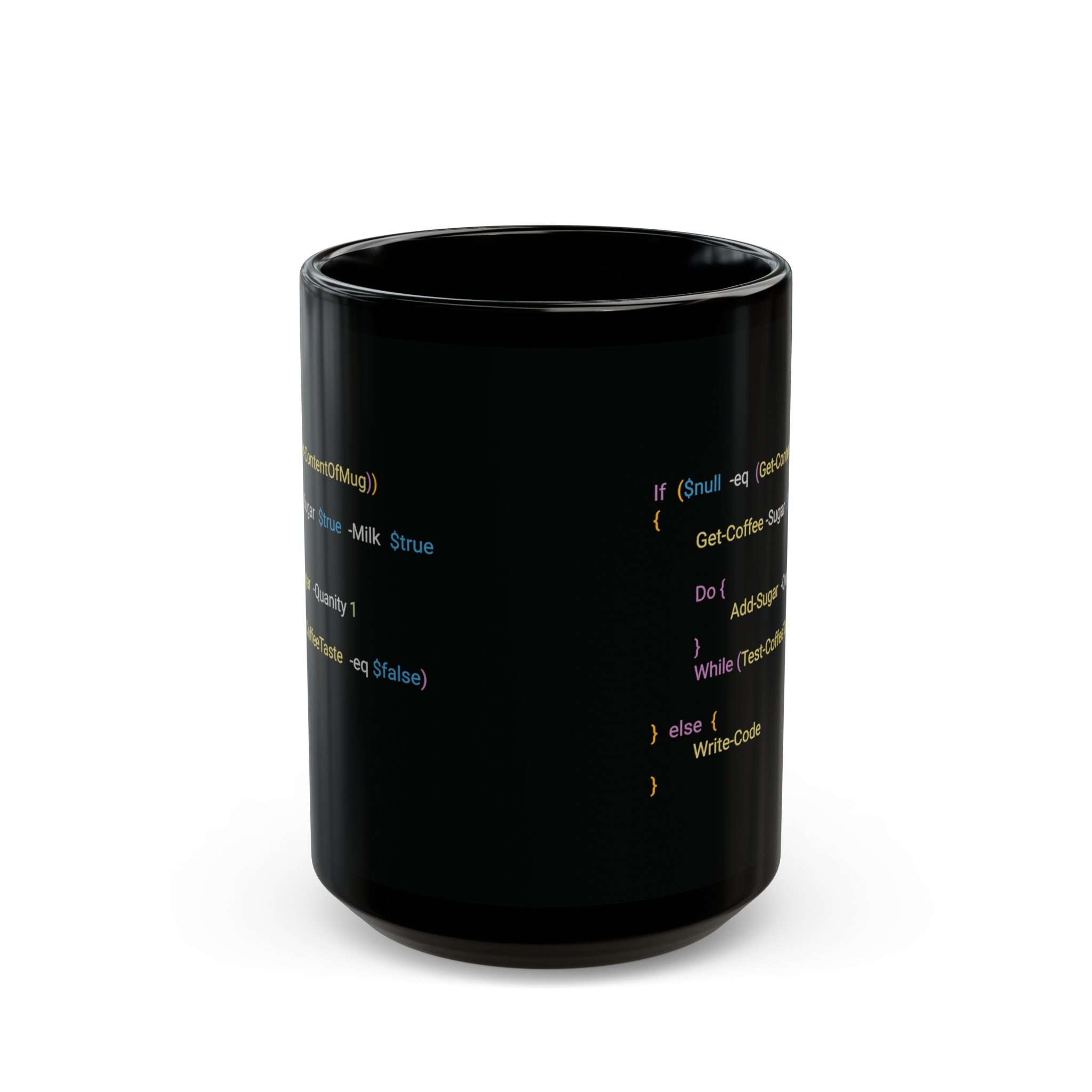 Programmer Mug Coffee With Sugar and Milk , Powershell Mug, Coding ...
