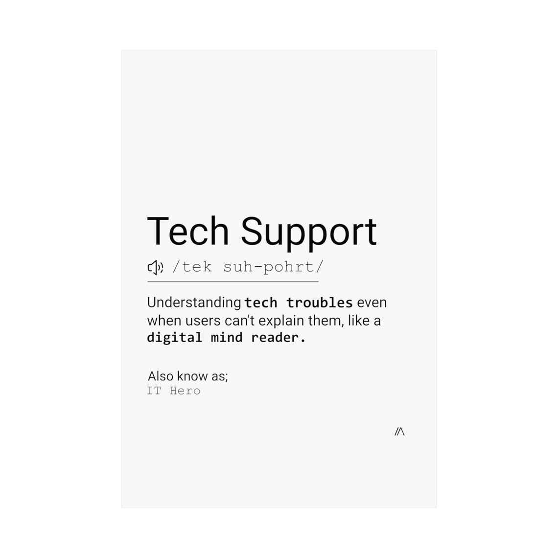 Tech Support Poster, Helpdesk Poster, Sysadmin Gift, Tech Support Gift ...